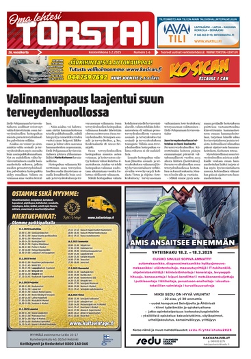 Torstai 2025 nro 1-6