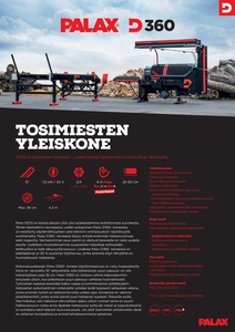 Palax D360 - Klapikoneen esite